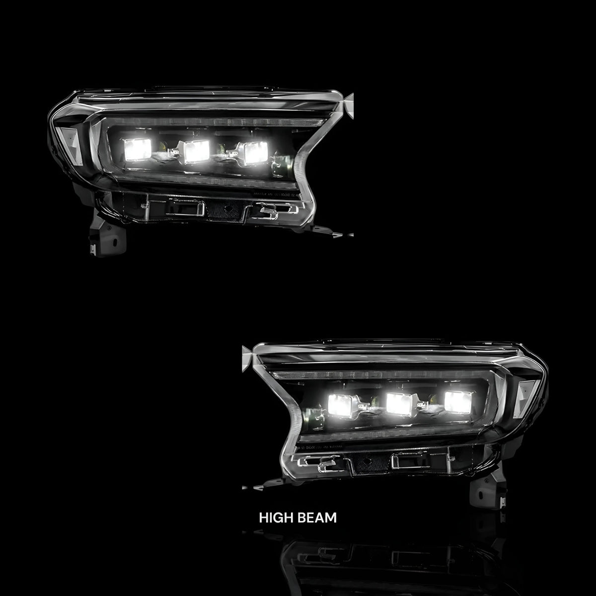 Projector LED Headlights – Fits Ford Ranger PX MK2 / MK3 (2015–2021 ...